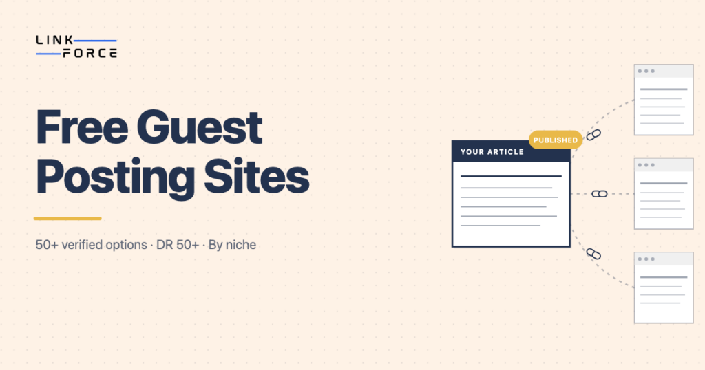 Free Guest Posting Sites: 50+ Verified Options by Niche (2026) – blog ...